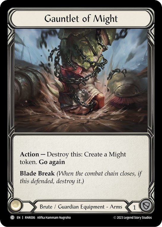 Gauntlet of Might - Blitz Deck: Heavy Hitters - Rhinar - Flesh and ...