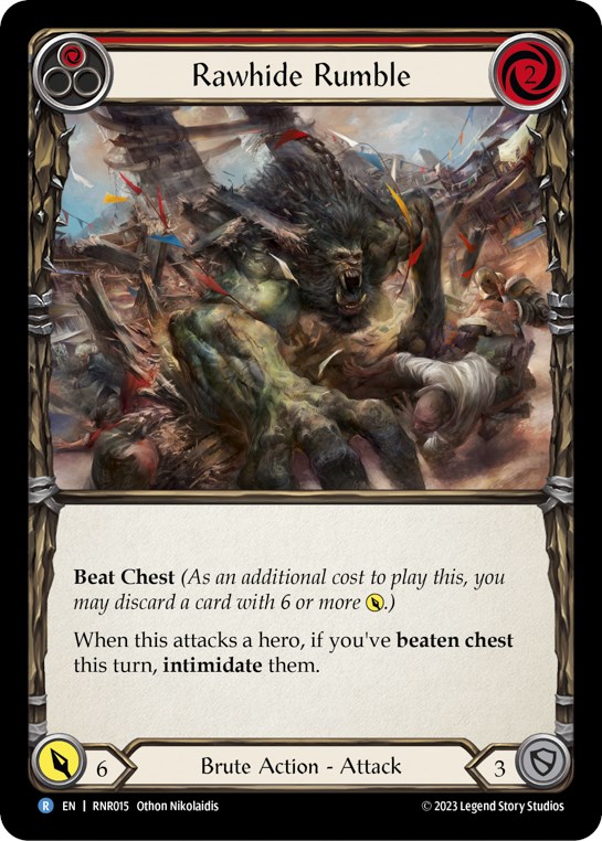 Rawhide Rumble (Red) - Blitz Deck: Heavy Hitters - Rhinar - Flesh and ...