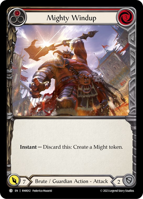 Mighty Windup (Red) - Blitz Deck: Heavy Hitters - Rhinar - Flesh and ...