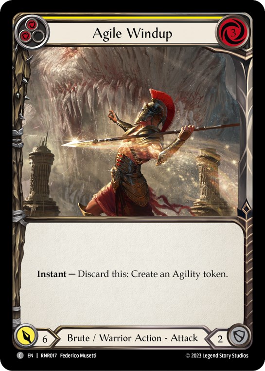 Agile Windup (Yellow) - Blitz Deck: Heavy Hitters - Rhinar - Flesh and ...