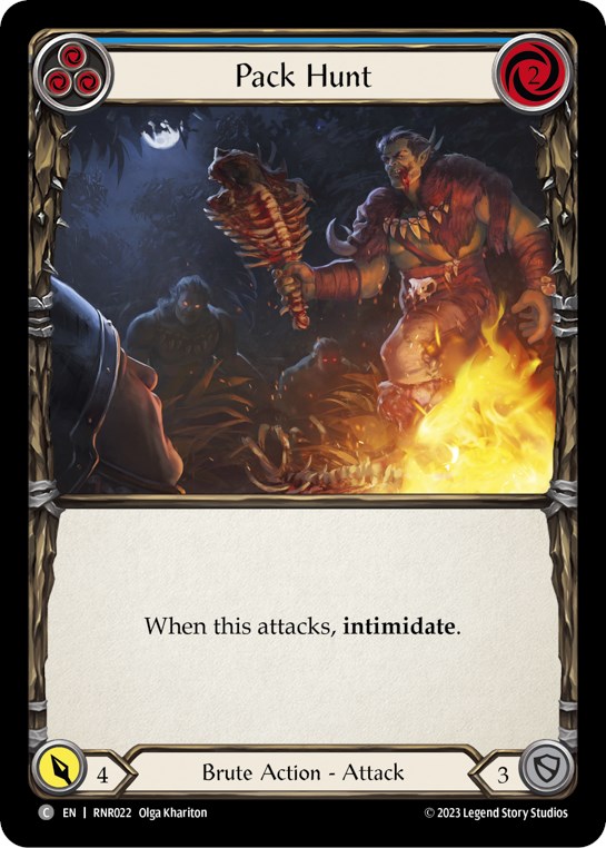 Pack Hunt (Blue) - Blitz Deck: Heavy Hitters - Rhinar - Flesh and Blood TCG