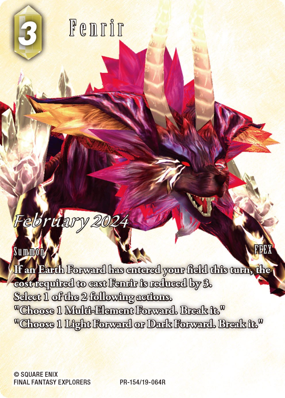 Fenrir (February 2024) - FF: Promo Cards - Final Fantasy TCG