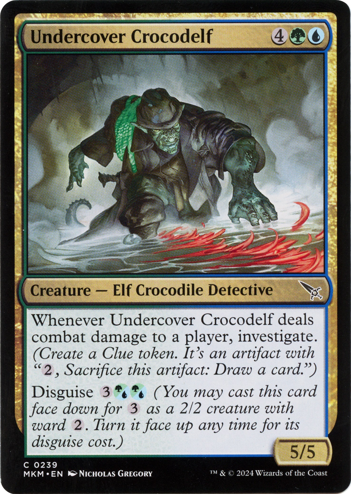 Undercover Crocodelf (b) - Murders at Karlov Manor - Magic: The Gathering