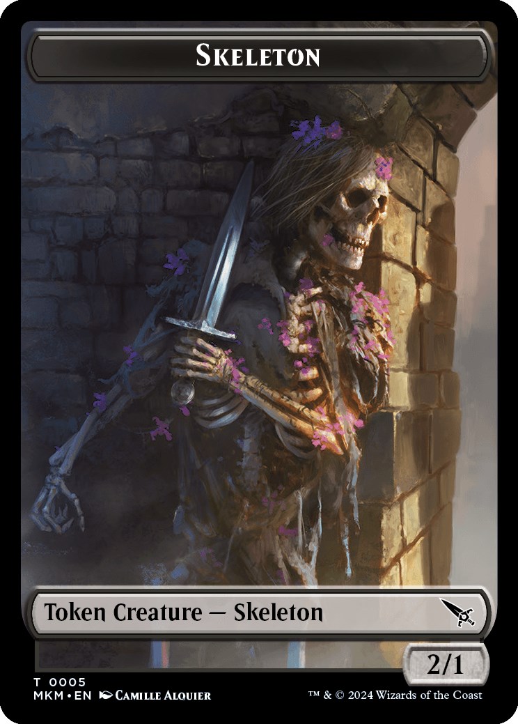 Skeleton Token - Murders at Karlov Manor - Magic: The Gathering