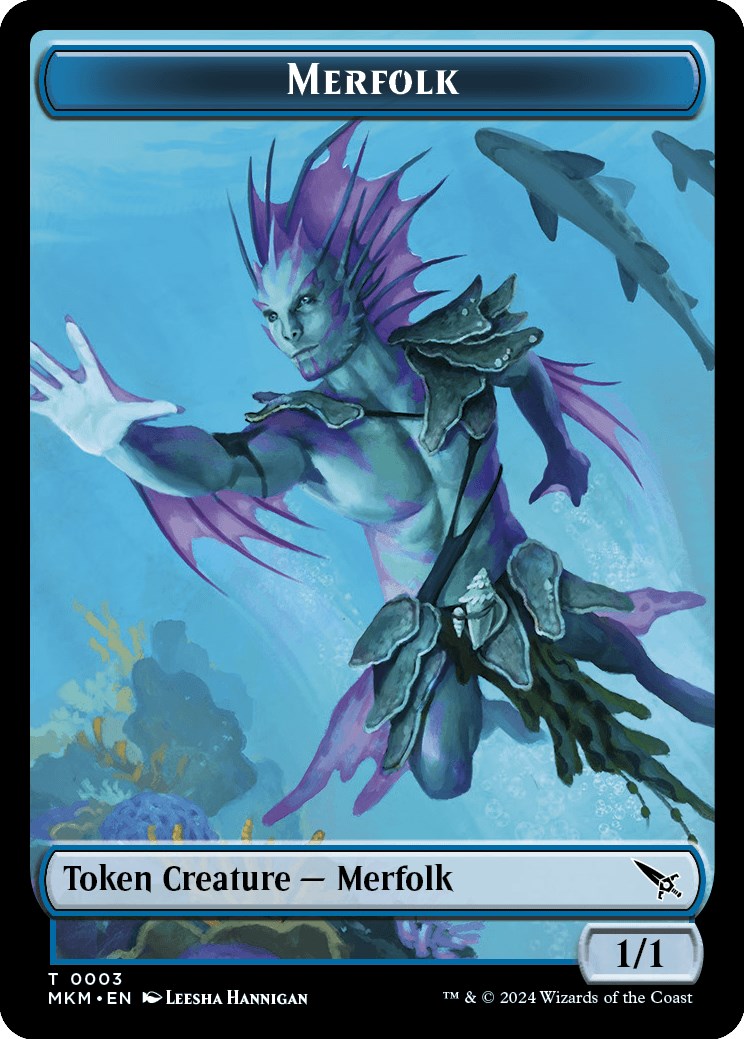 Merfolk Token - Murders at Karlov Manor - Magic: The Gathering