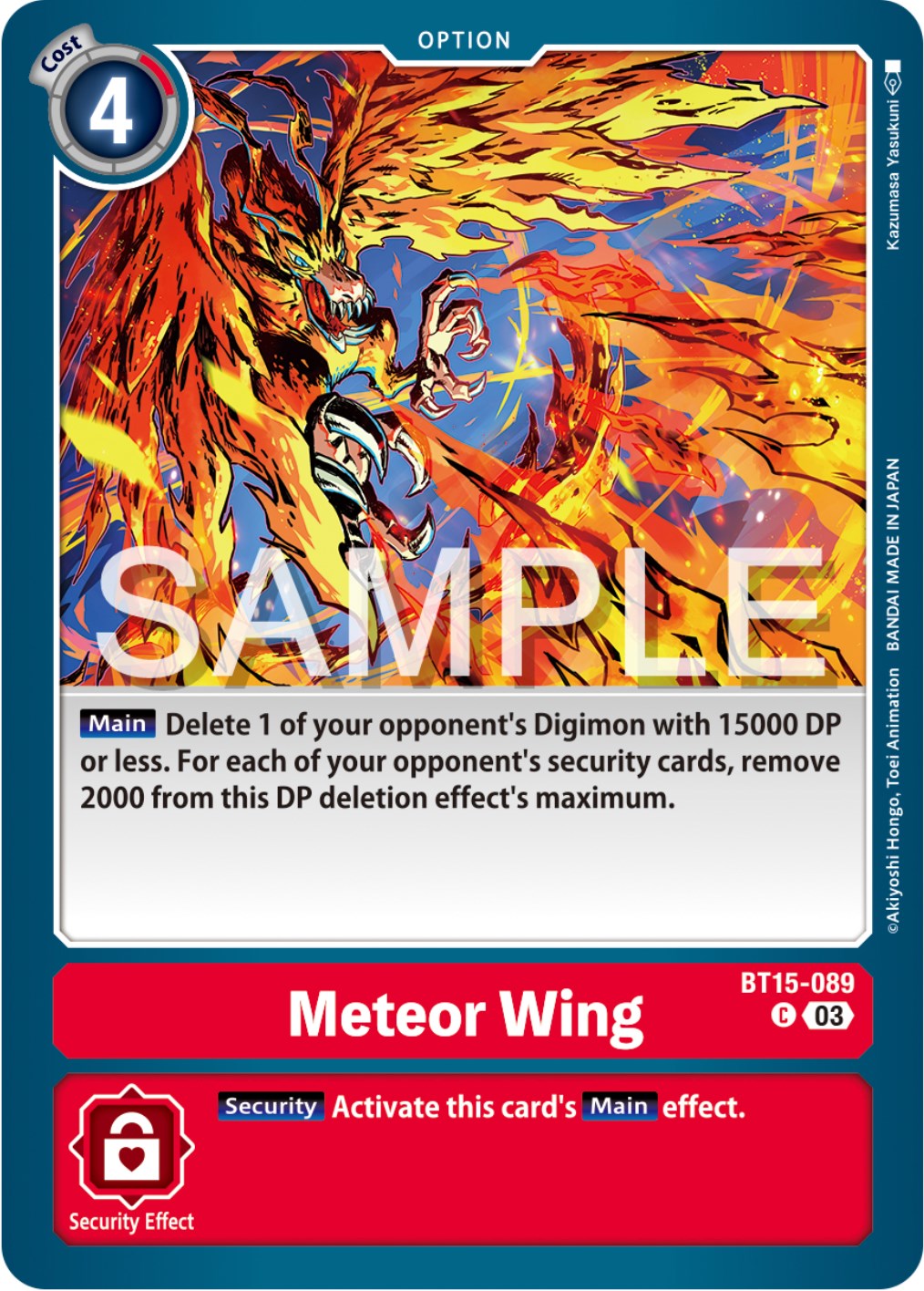 Meteor Wing - Exceed Apocalypse - Digimon Card Game