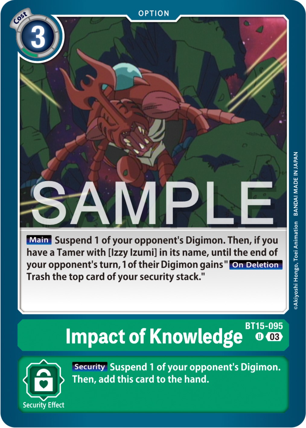 Impact of Knowledge - Exceed Apocalypse - Digimon Card Game