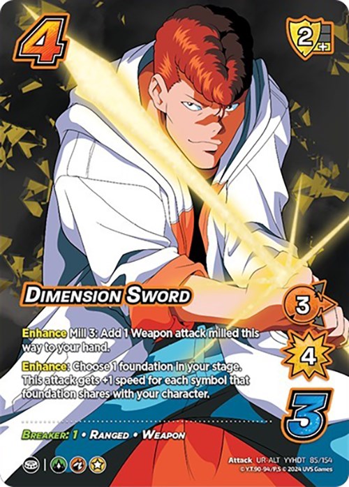 Dimension Sword (Alternate Art) - Yu Yu Hakusho: Dark Tournament ...