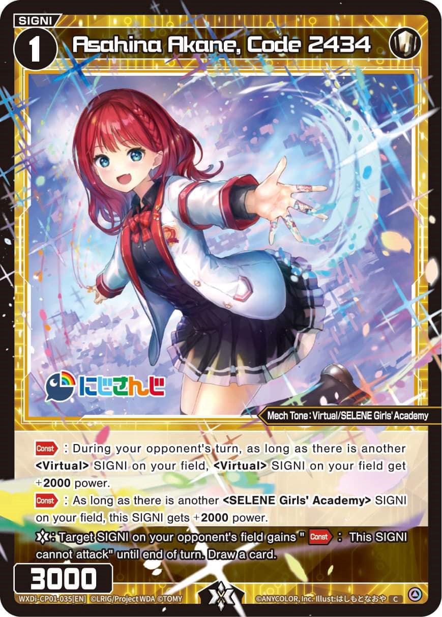 Asahina Akane, Code 2434 - Collab Booster: Nijisanji Diva - WIXOSS