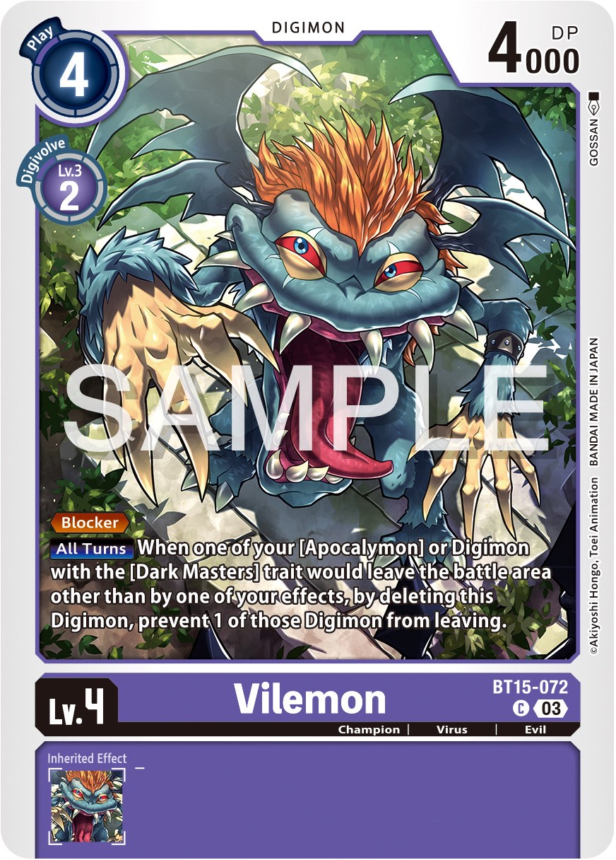 Vilemon - Exceed Apocalypse - Digimon Card Game