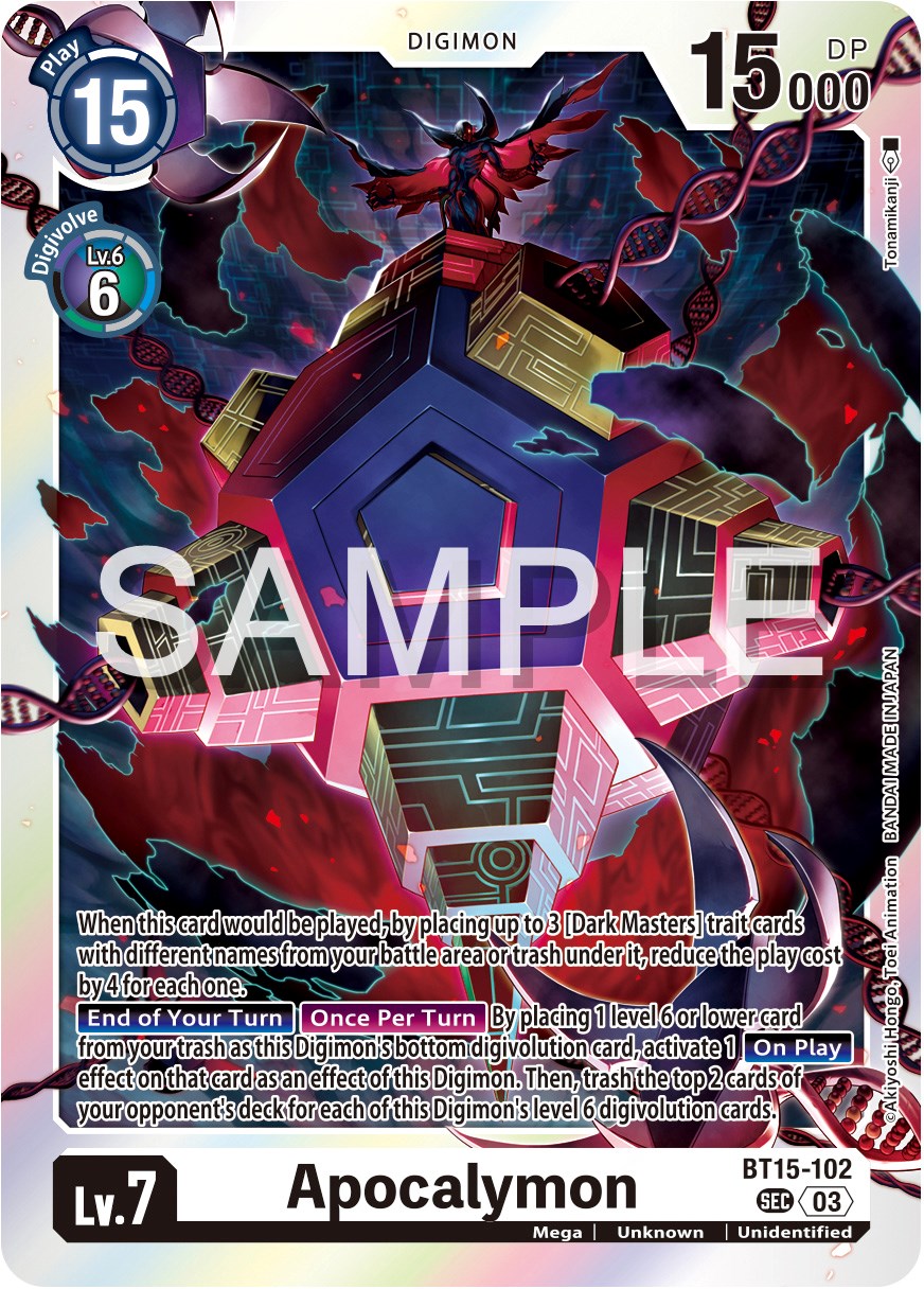 Apocalymon - Exceed Apocalypse - Digimon Card Game