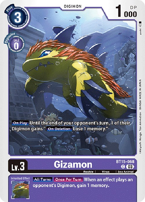 Gizamon - Exceed Apocalypse - Digimon Card Game