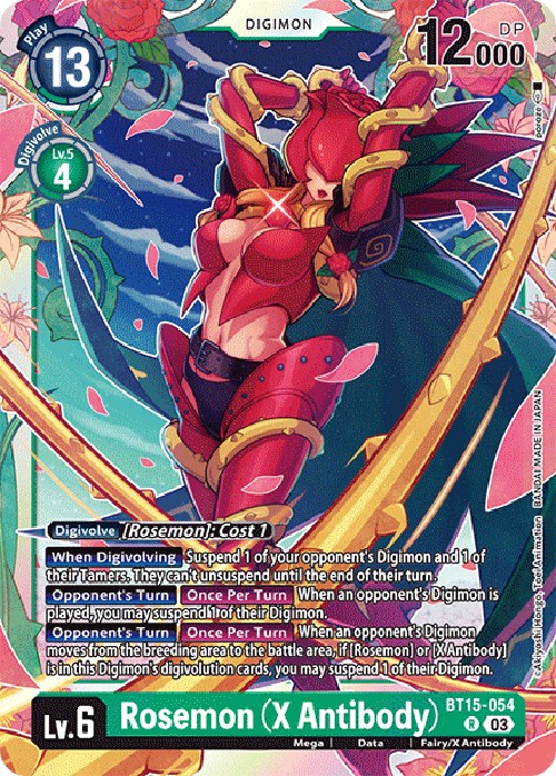 Rosemon (X Antibody) - Exceed Apocalypse - Digimon Card Game