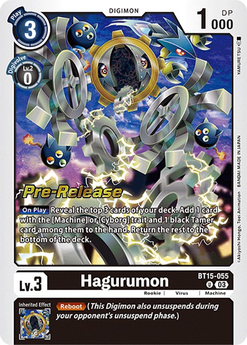 Hagurumon - Exceed Apocalypse Pre-Release Cards - Digimon Card Game