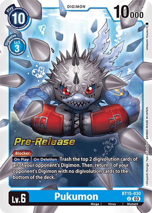 Pukumon - Exceed Apocalypse Pre-Release Cards - Digimon Card Game