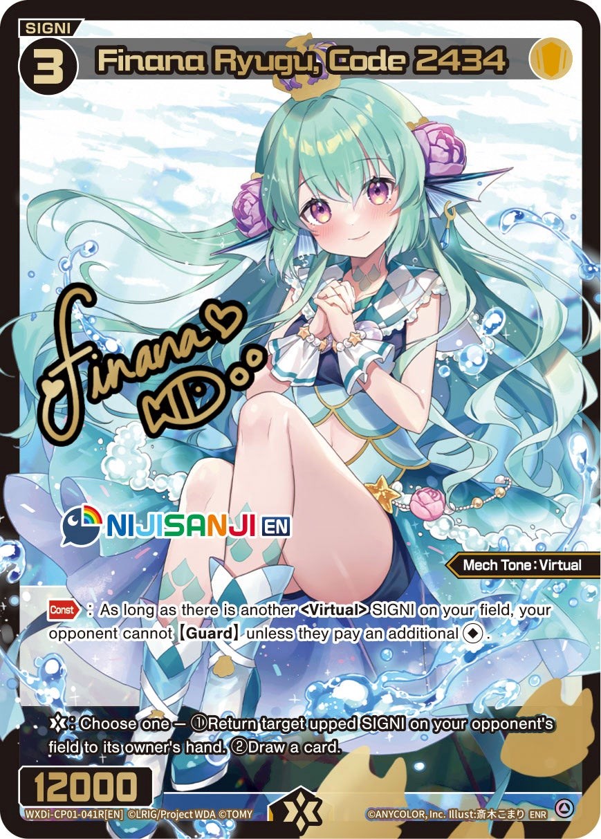 Finana Ryugu, Code 2434 (ENR) - Collab Booster: Nijisanji Diva - WIXOSS
