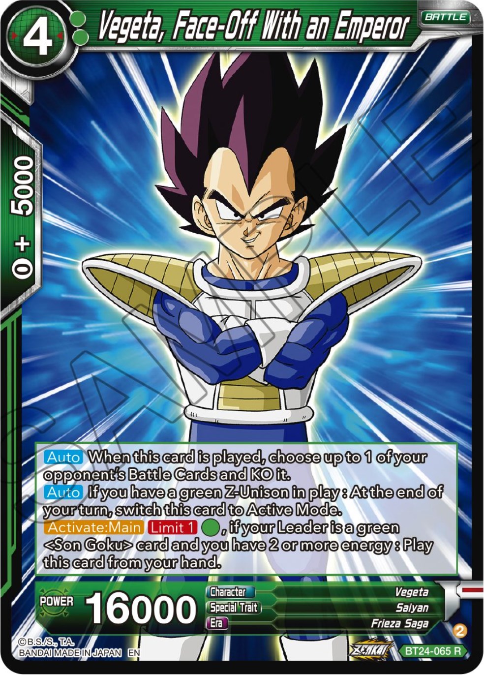 Vegeta, Face-Off With an Emperor - Beyond Generations - Dragon Ball ...