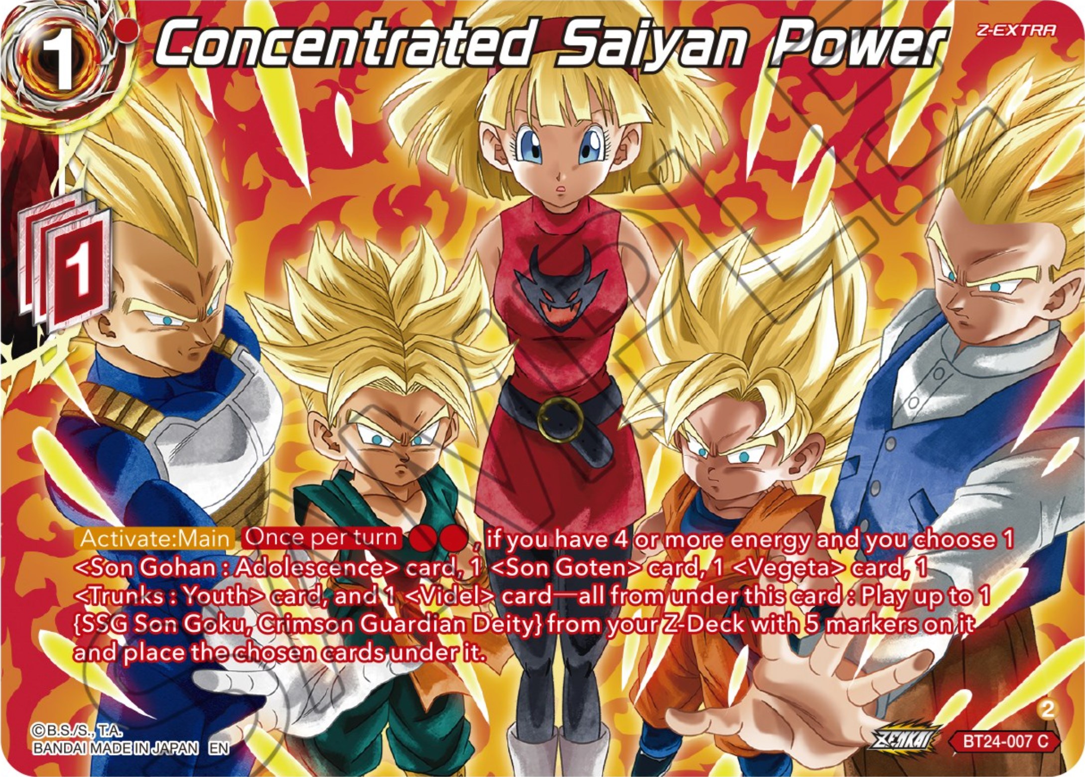 Concentrated Saiyan Power (Collector Booster Silver) - Beyond ...