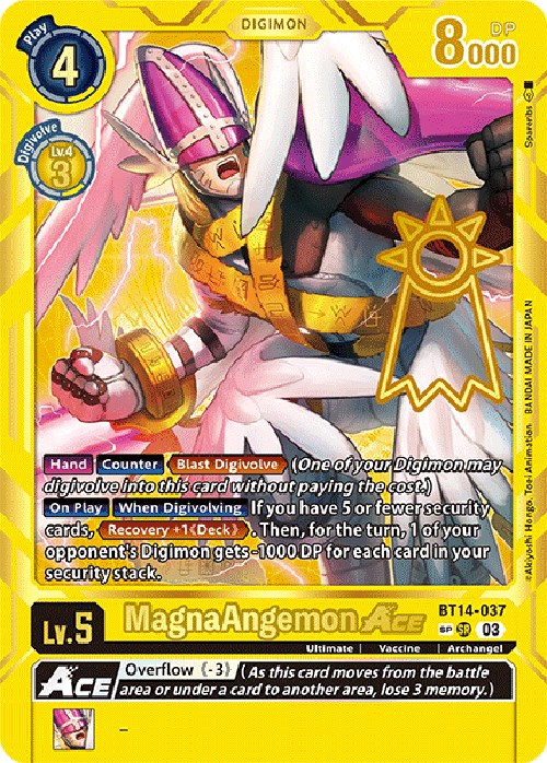 MagnaAngemon ACE (Special Rare) - Exceed Apocalypse - Digimon Card Game