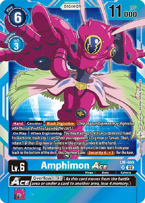 Amphimon Ace (English Exclusive) - Exceed Apocalypse - Digimon Card Game