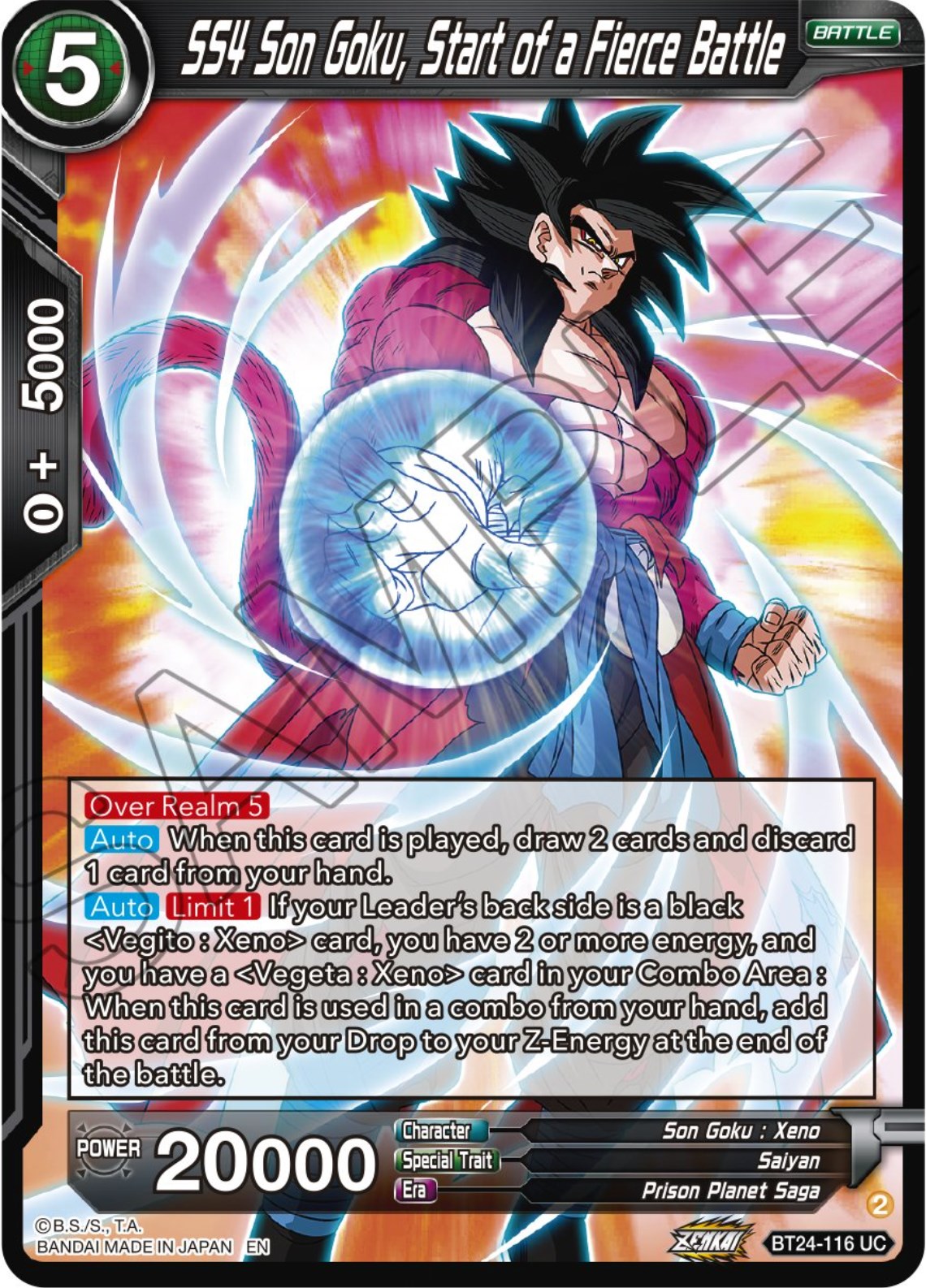 SS4 Son Goku, Start of a Fierce Battle - Beyond Generations - Dragon ...