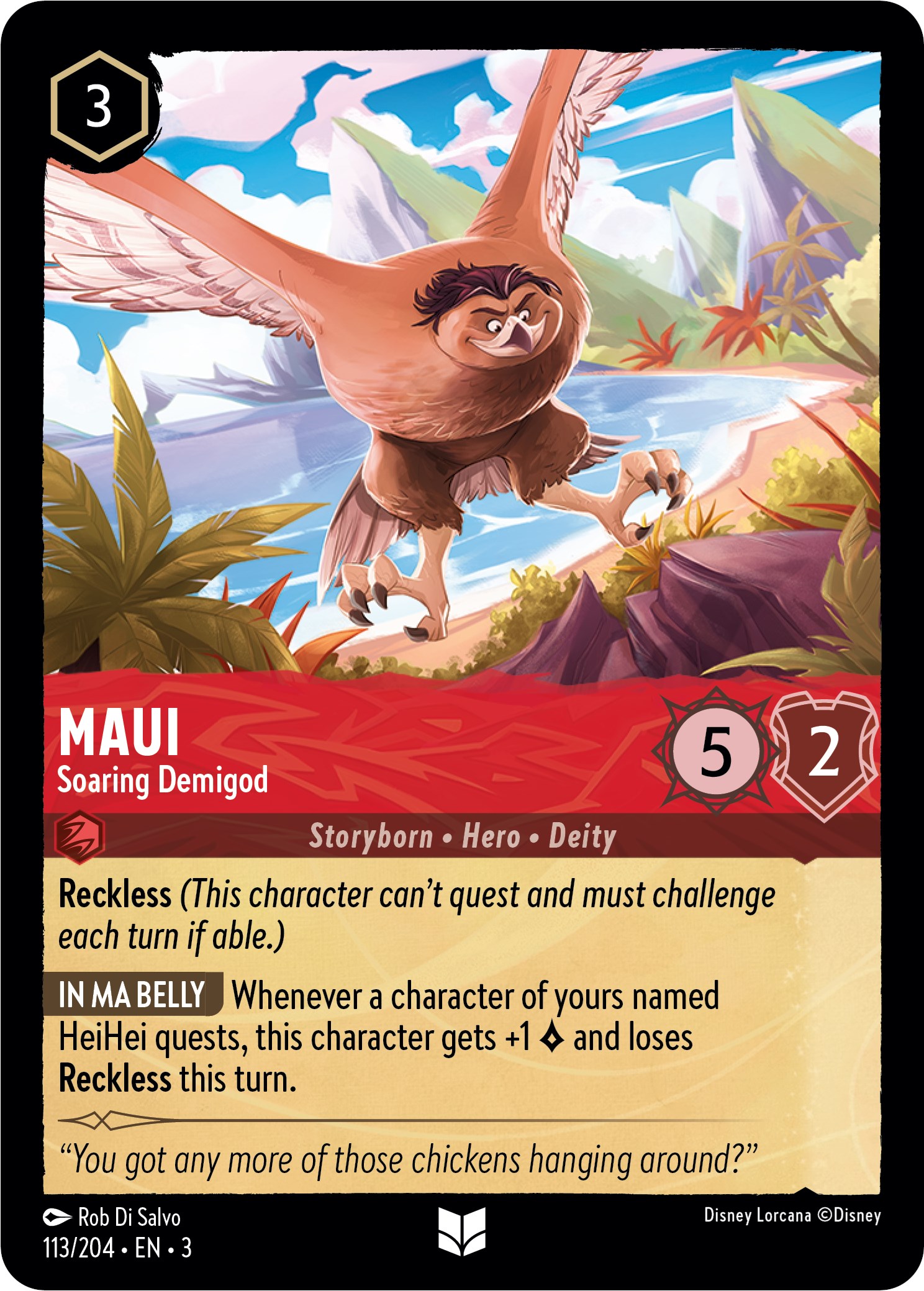 Maui - Soaring Demigod - Into the Inklands - Disney Lorcana
