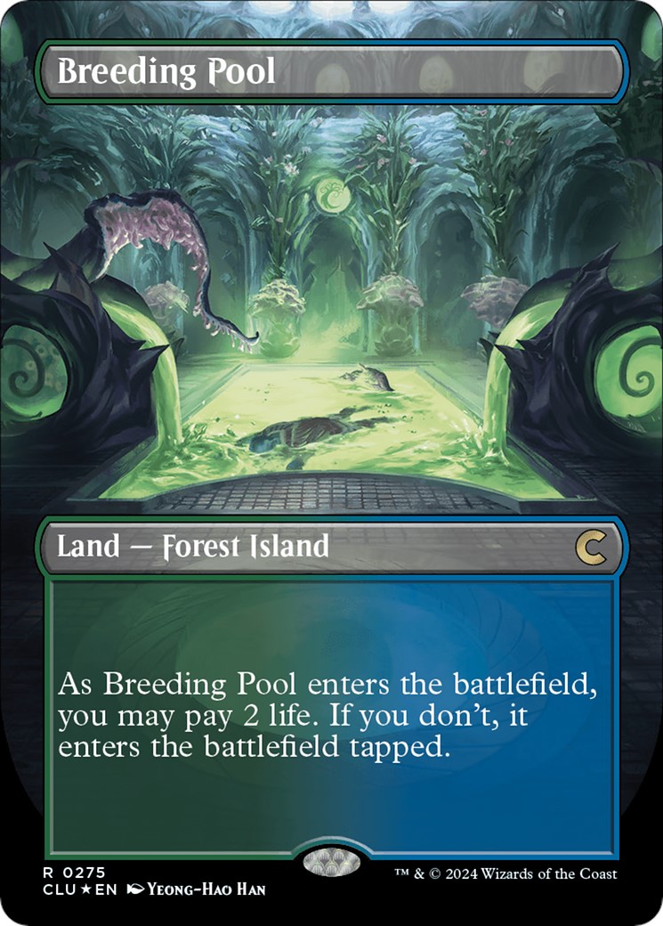 Breeding Pool (Borderless) - Ravnica: Clue Edition - Magic: The Gathering