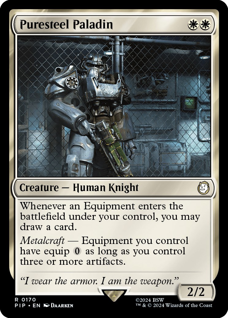 Puresteel Paladin - Universes Beyond: Fallout - Magic: The Gathering