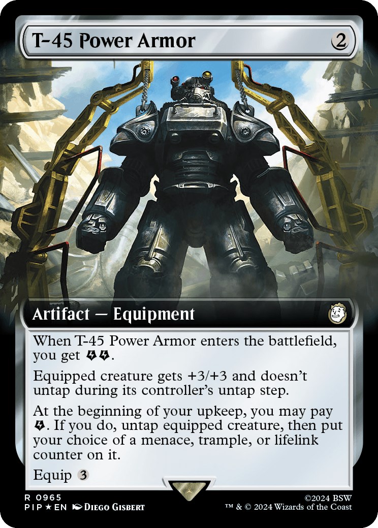 T-45 Power Armor (Extended Art) (Surge Foil) - Universes Beyond ...