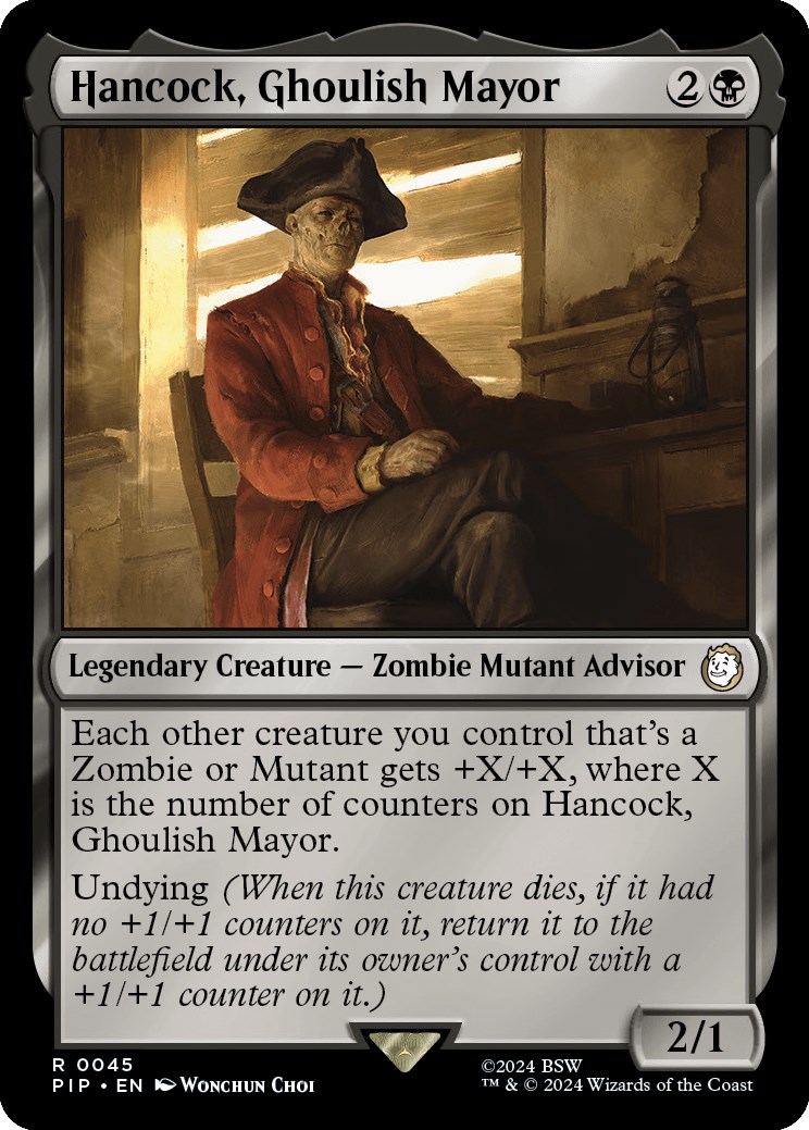 Hancock, Ghoulish Mayor - Universes Beyond: Fallout - Magic: The Gathering