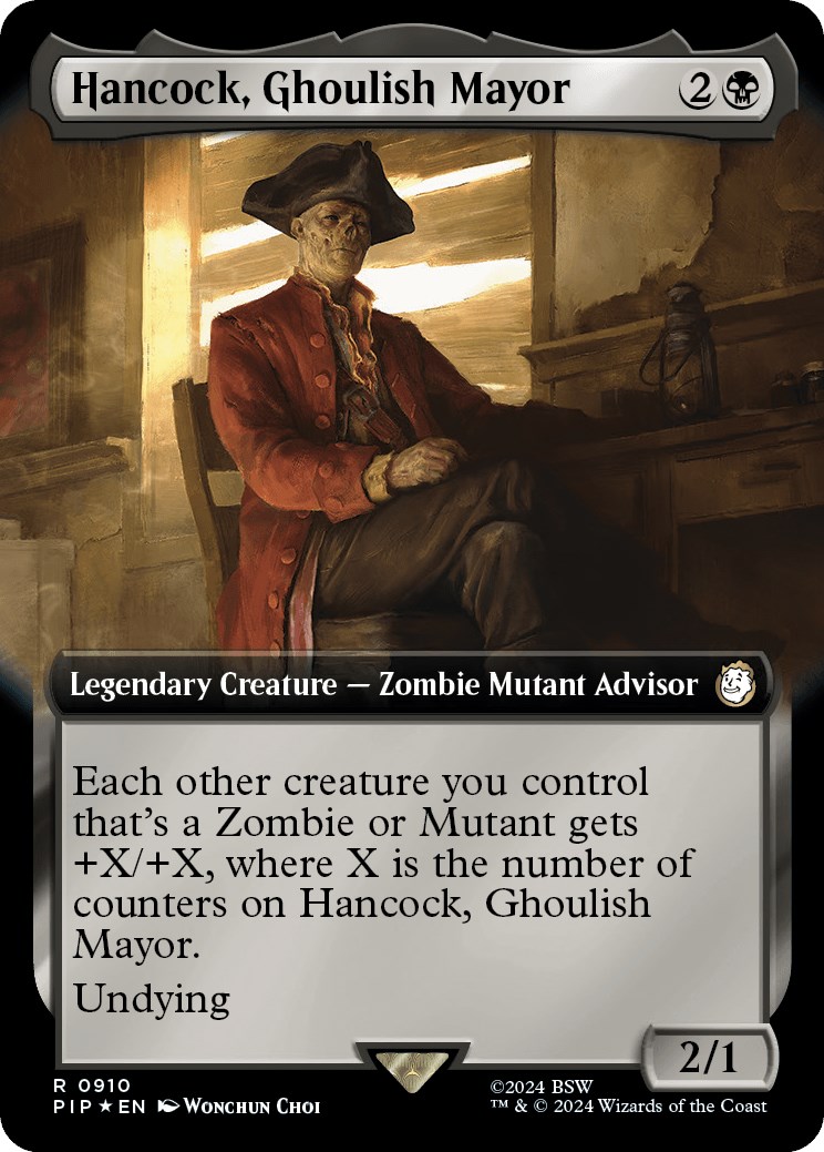 Hancock, Ghoulish Mayor (Extended Art) (Surge Foil) - Universes Beyond ...