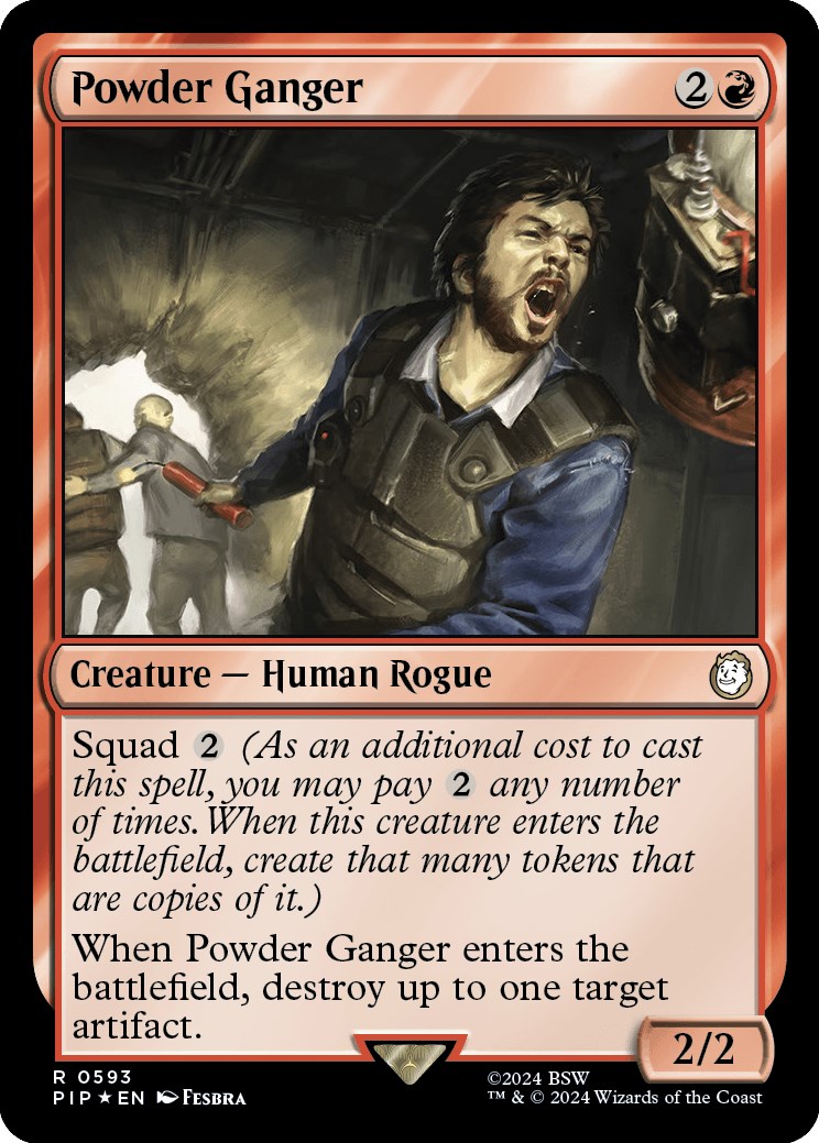 Powder Ganger (Surge Foil) - Universes Beyond: Fallout - Magic: The ...