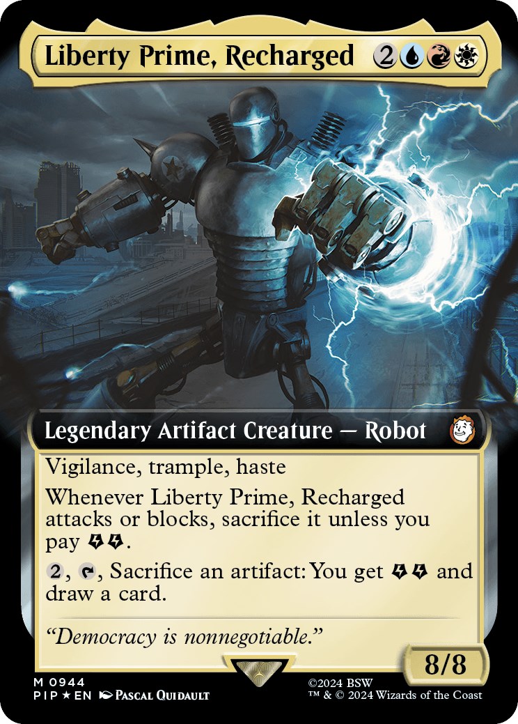 Liberty Prime, Recharged (Extended Art) (Surge Foil) - Universes Beyond ...
