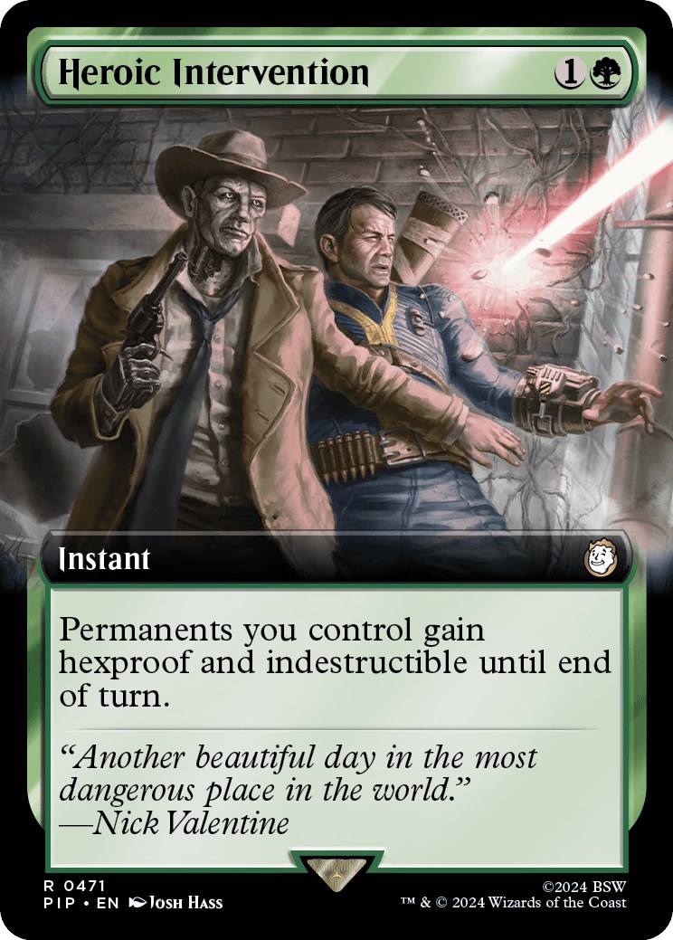 Heroic Intervention (Extended Art) - Universes Beyond: Fallout - Magic ...