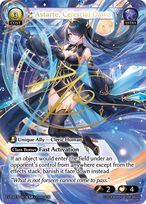 Astarte, Celestial Dawn - Alchemical Revolution Event Pack - Grand Archive TCG