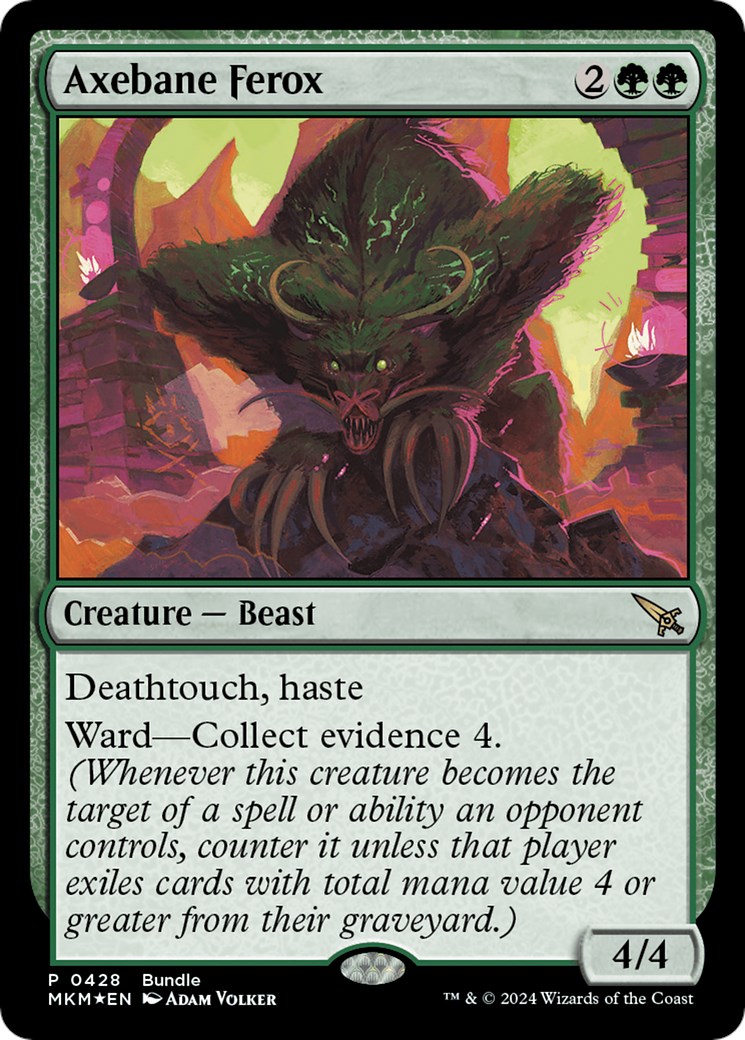 Axebane Ferox (MKM Bundle) - Unique and Miscellaneous Promos - Magic ...