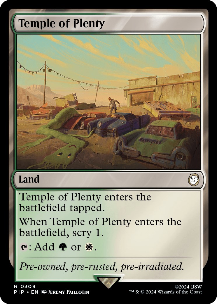 Temple of Plenty - Universes Beyond: Fallout - Magic: The Gathering