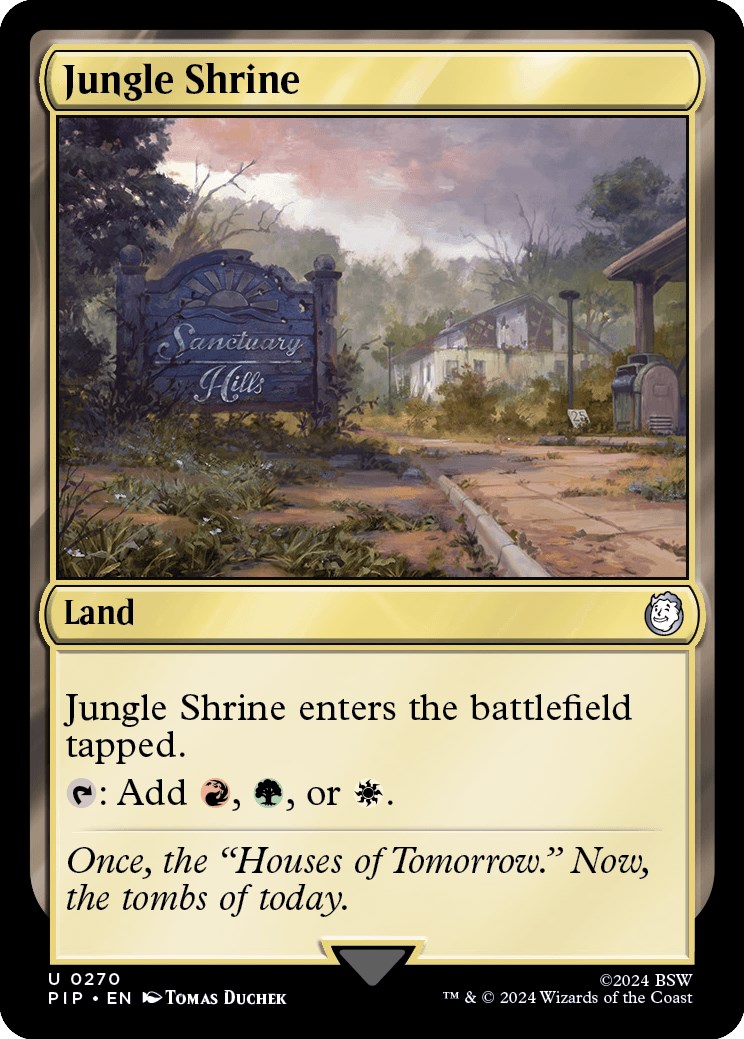 Jungle Shrine - Universes Beyond: Fallout - Magic: The Gathering