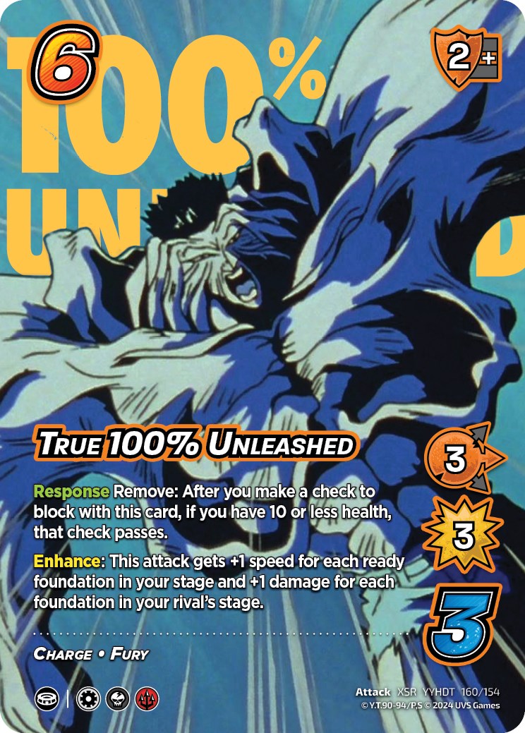 True 100% Unleashed (XSR) - Yu Yu Hakusho: Dark Tournament - UniVersus
