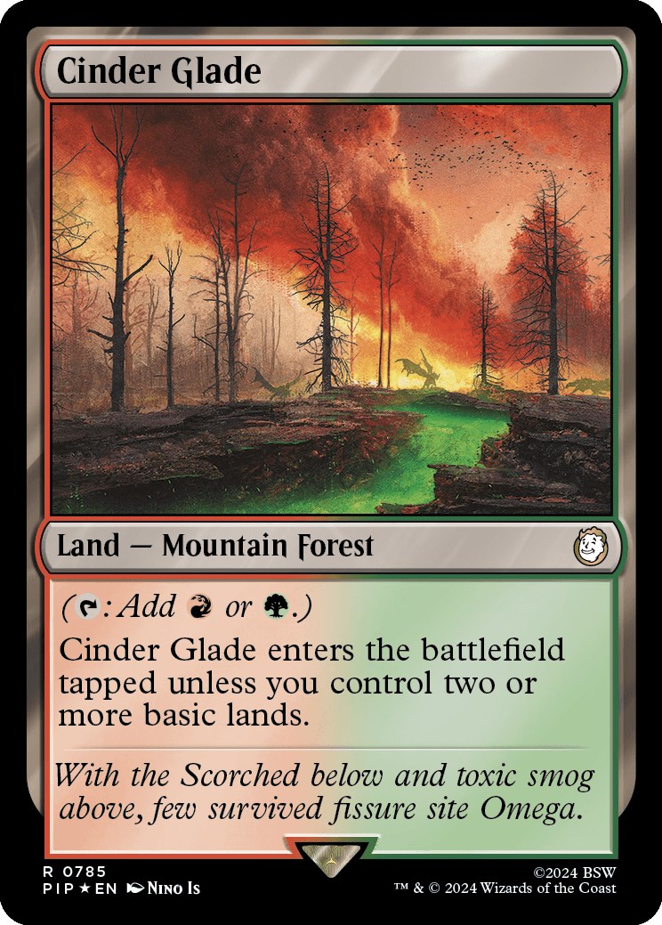 Cinder Glade (Surge Foil) - Universes Beyond: Fallout - Magic: The ...