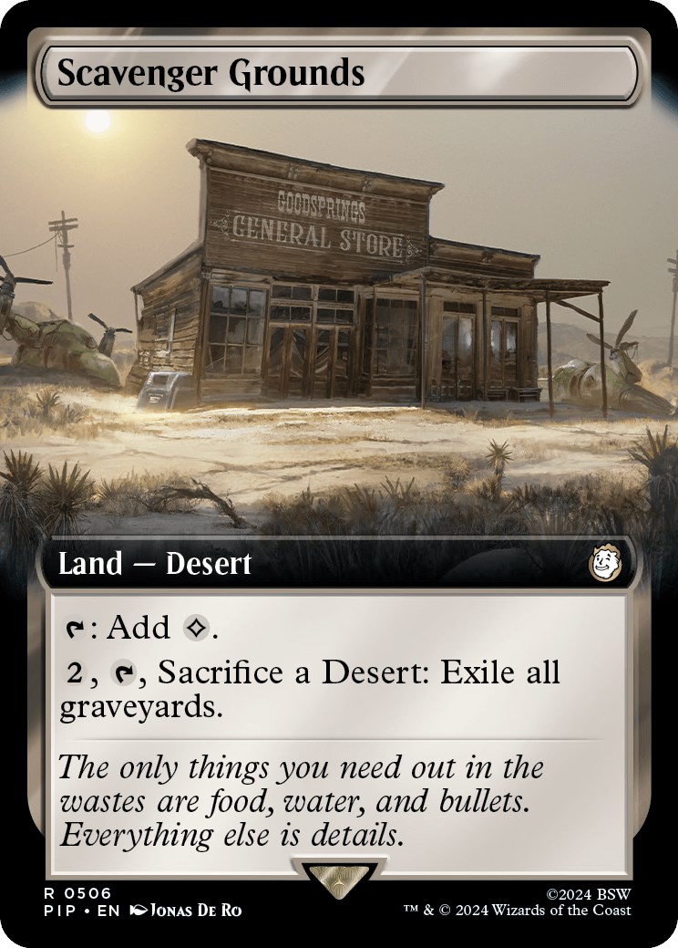 Scavenger Grounds (Extended Art) - Universes Beyond: Fallout - Magic ...