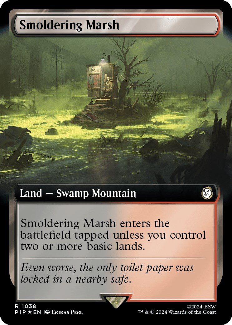 Smoldering Marsh (Extended Art) (Surge Foil) - Universes Beyond ...