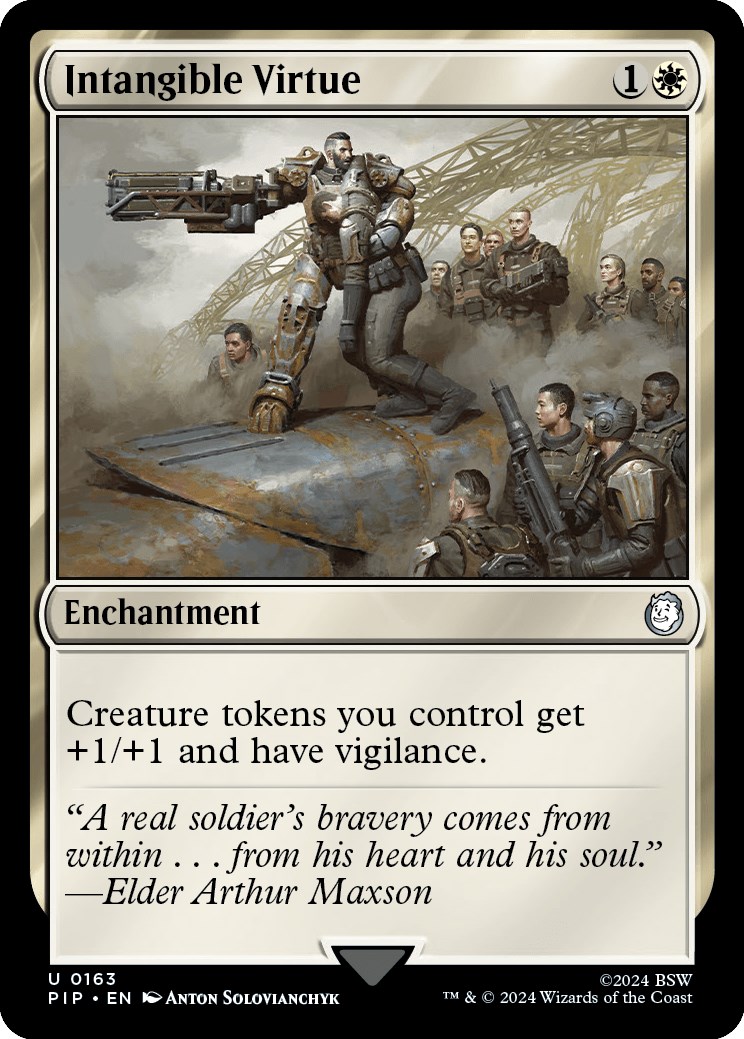Intangible Virtue - Universes Beyond: Fallout - Magic: The Gathering