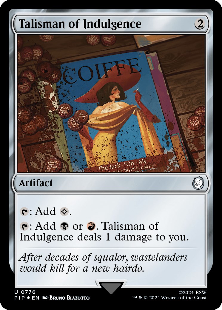 Talisman of Indulgence (Surge Foil) - Universes Beyond: Fallout - Magic ...