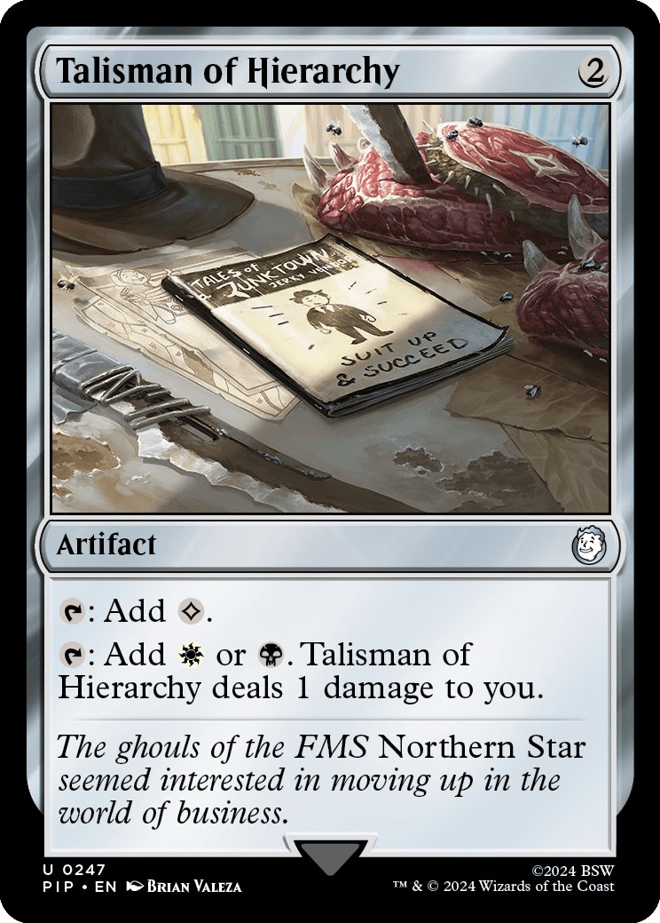 Talisman of Hierarchy - Universes Beyond: Fallout - Magic: The Gathering