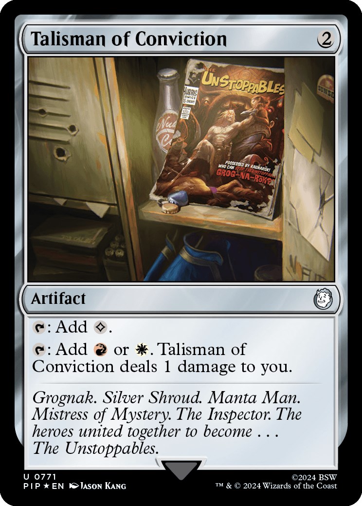 Talisman of Conviction (Surge Foil) - Universes Beyond: Fallout - Magic ...