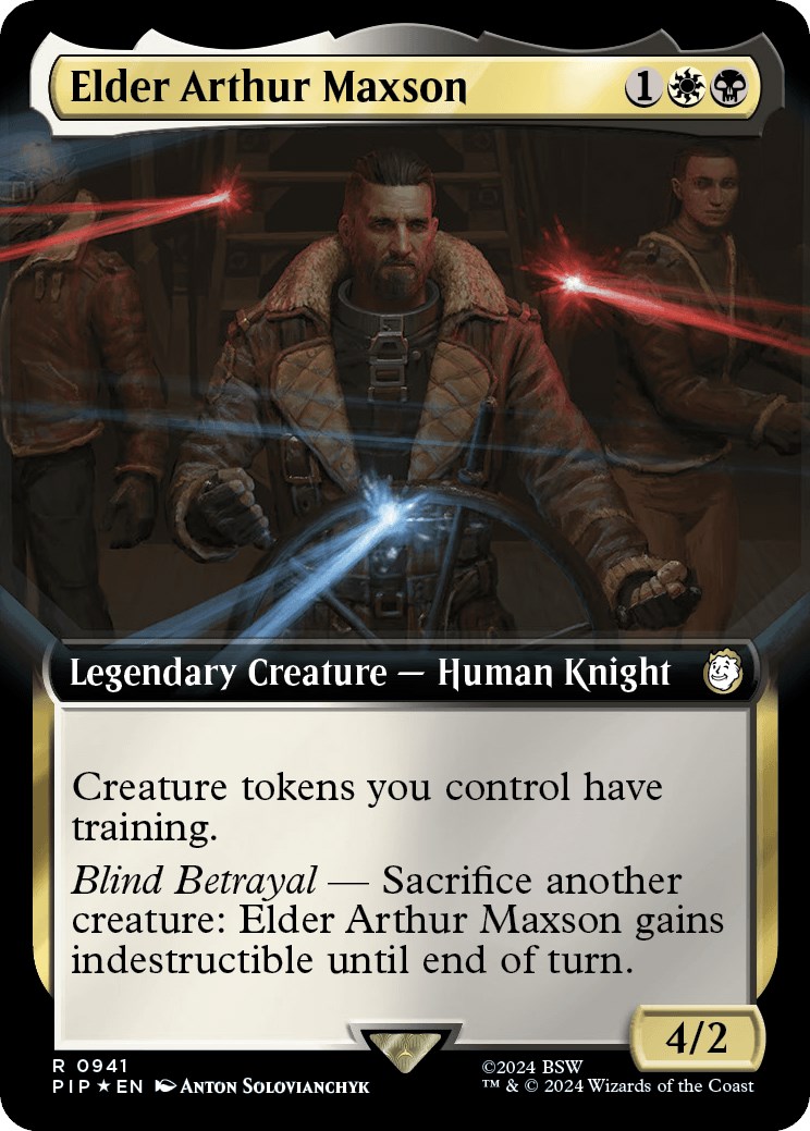 Elder Arthur Maxson (Extended Art) (Surge Foil) - Universes Beyond ...