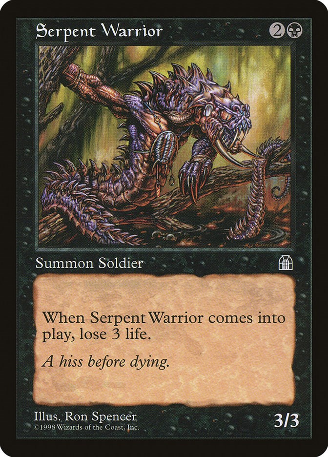 Serpent Warrior - Stronghold - Magic: The Gathering