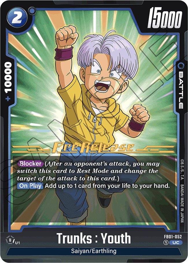 Trunks : Youth - Awakened Pulse Pre-Release Cards - Dragon Ball Super: Fusion World
