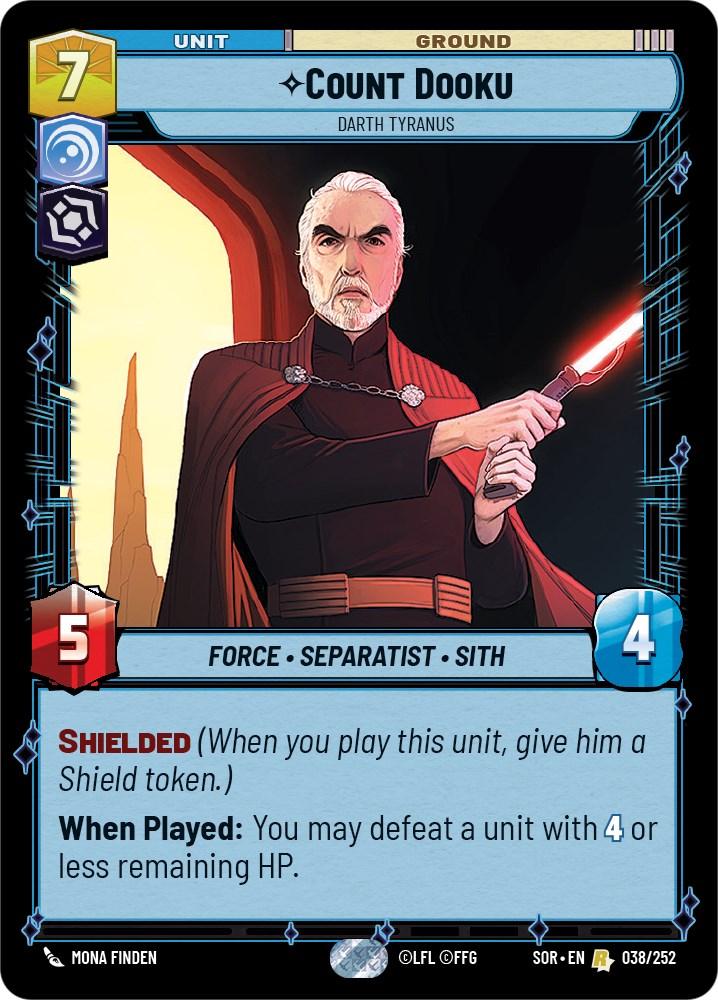 Count Dooku - Darth Tyranus - Spark of Rebellion - Star Wars: Unlimited